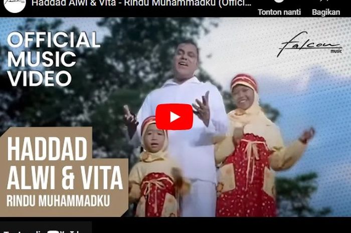 Lirik Lagu Rindu Muhammadku - Hadad Alwi & Vita: Yaa robbi bil-Mustofa ...