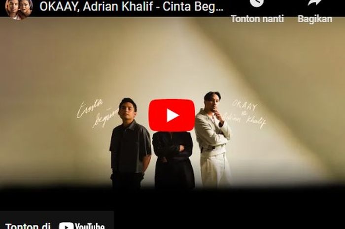 Lirik Lagu Cinta Begini - Single Terbaru OKAAY feat. Adrian Khalif - Sonora.id