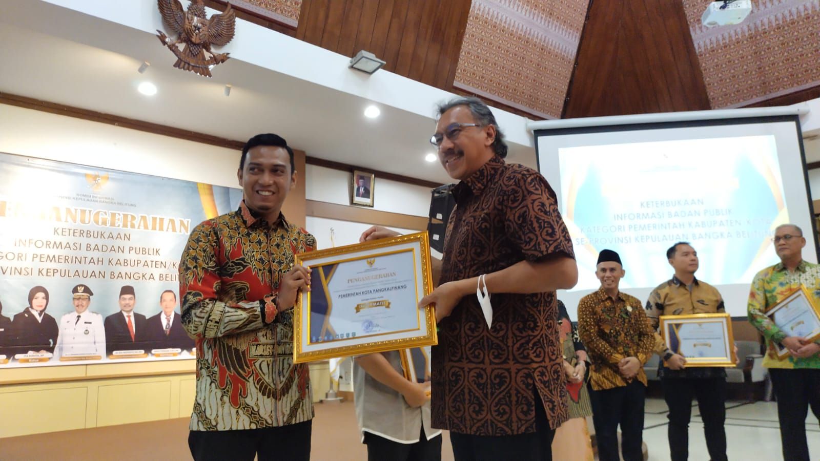 Pangkalpinang Raih Juara Pertama Penghargaan KIP 2022 Tingkat Provinsi - bangka.sonora.id