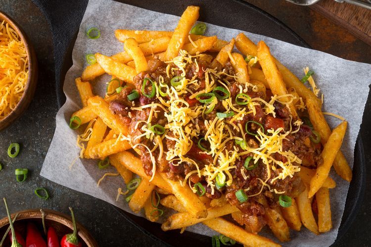 Resep Chili Cheese Fries, Kentang Goreng Daging Giling Ala Cafe ...
