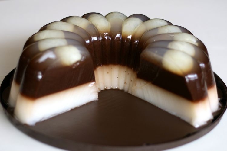 Dingin Di Tenggorokan, Berikut Cara Membuat Puding Marmer Hunkue ...