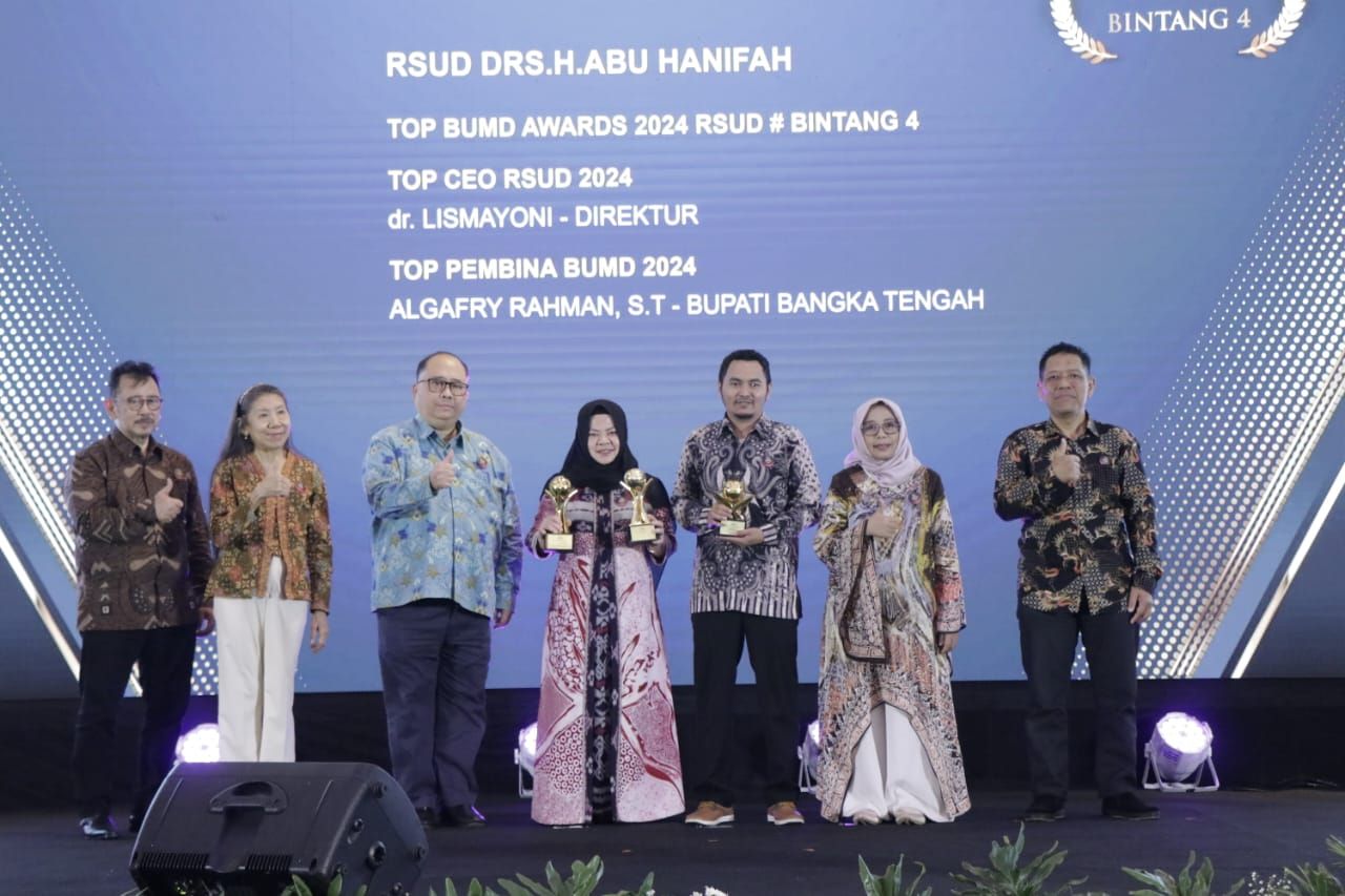 RSUD Drs. H. Abu Hanifah Toreh Prestasi di Ajang Top BUMD Awards 2024, Bawa Pulang 3 Trofi ...