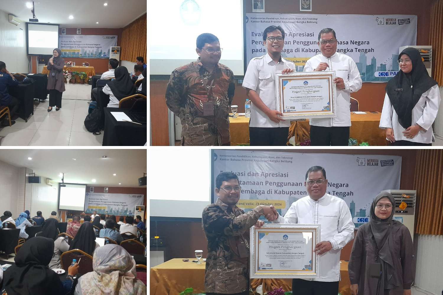 Bangka Tengah Raih Penghargaan Terbanyak dalam Program Pengutamaan Bahasa Negara - bangka.sonora.id