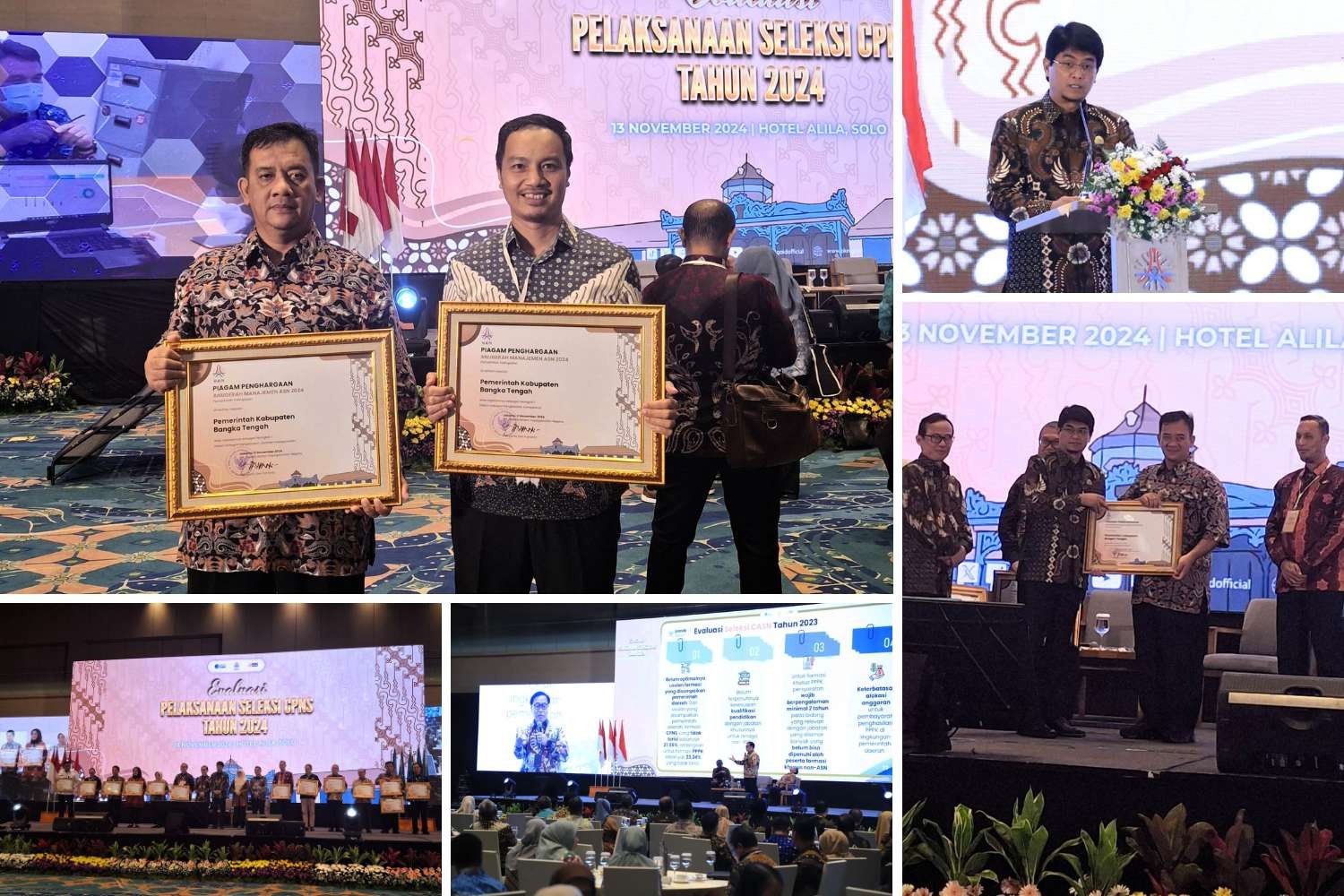 BKN Memberikan Dua Penghargaan Kepada Kabupaten Bangka Tengah - bangka.sonora.id