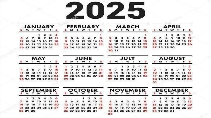 Ini Kalender 2025 Lengkap Tanggal Merah Hari Libur Nasional dan Cuti ...