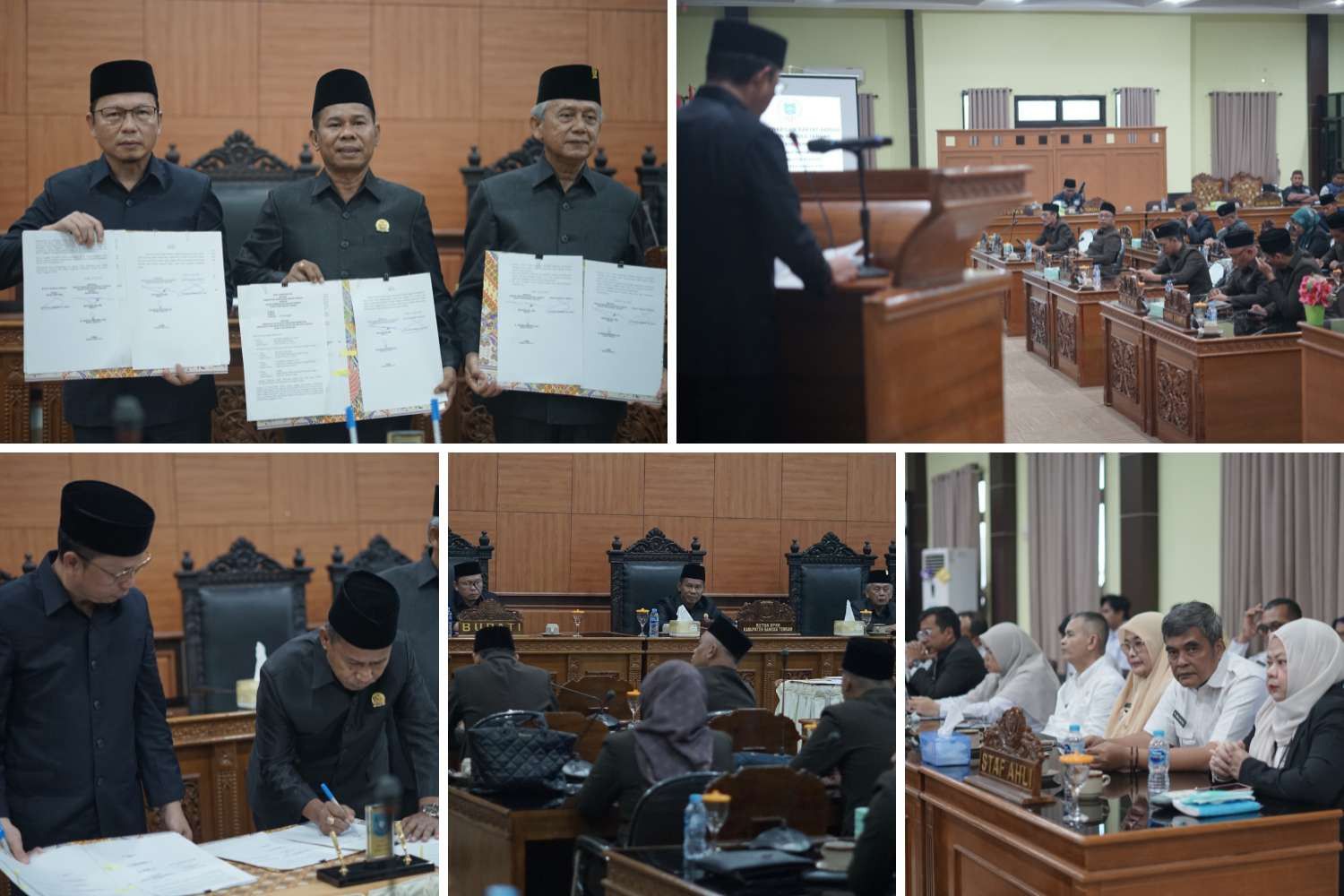 Bupati dan Ketua DPRD Tandatangani Nota Kesepakatan Perubahan KUA dan PPAS APBD Bangka Tengah TA ...