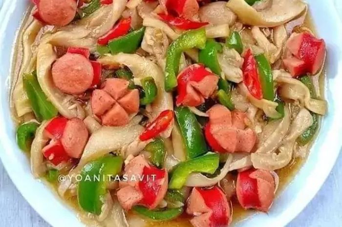 Resep Membuat Tumis Jamur Sosis yang Simple, Tapi Kaya Akan Nutrisi ...