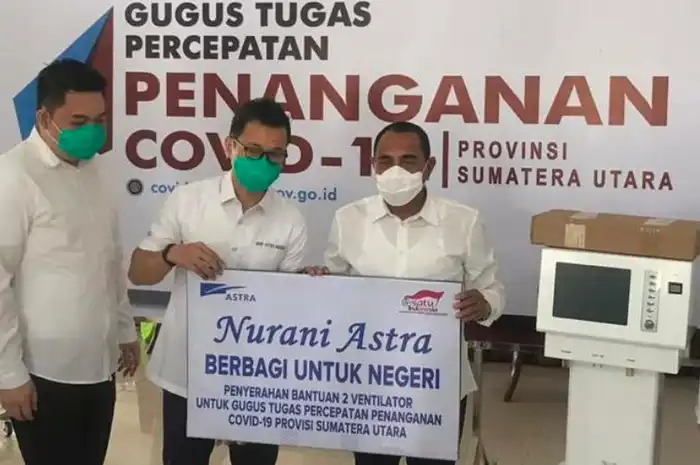 Grup Astra Medan Serahkan Dua Ventilator untuk Sumatera Utara - Sonora.id