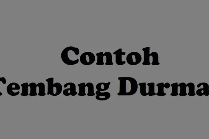 20 Contoh Tembang Durma dalam Bahasa Jawa - Sonora.id