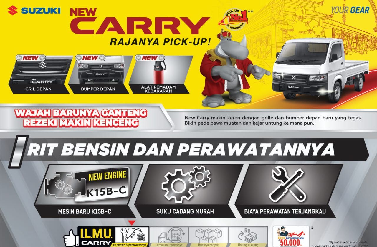 Suzuki Luncurkan Wajah Baru New Carry Pick Up, Ini Keunggulannya - bangka.sonora.id