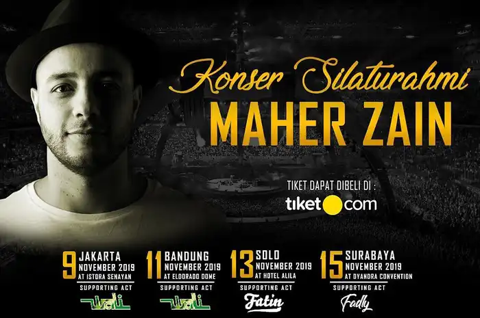 Maher Zain Adakan Konser Amal untuk Korban Bencana Alam Indonesia - Sonora.id