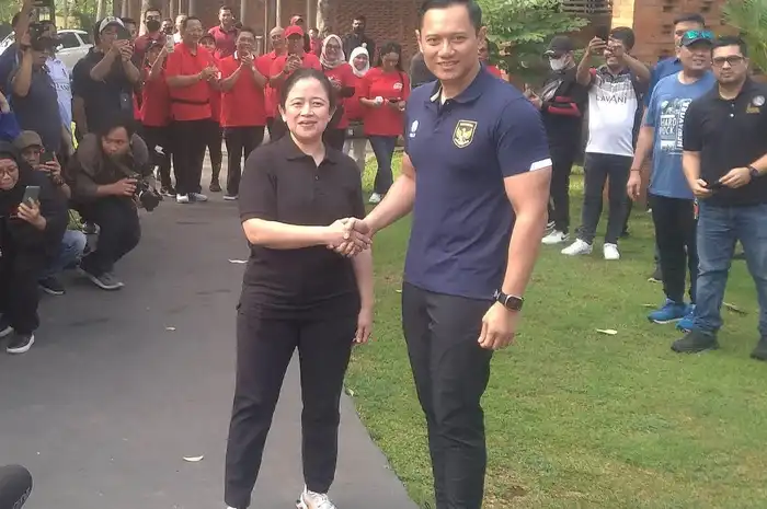 Puan Maharani Bertemu dengan AHY di Plataran Hutan Kota Senayan Jakarta ...