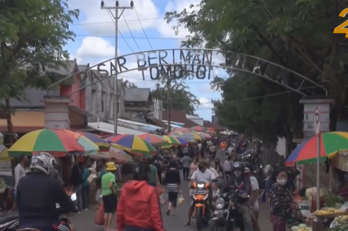 Pemkot Tomohon Perketat Protokol Kesehatan di Pasar Tradisional - Sonora.id