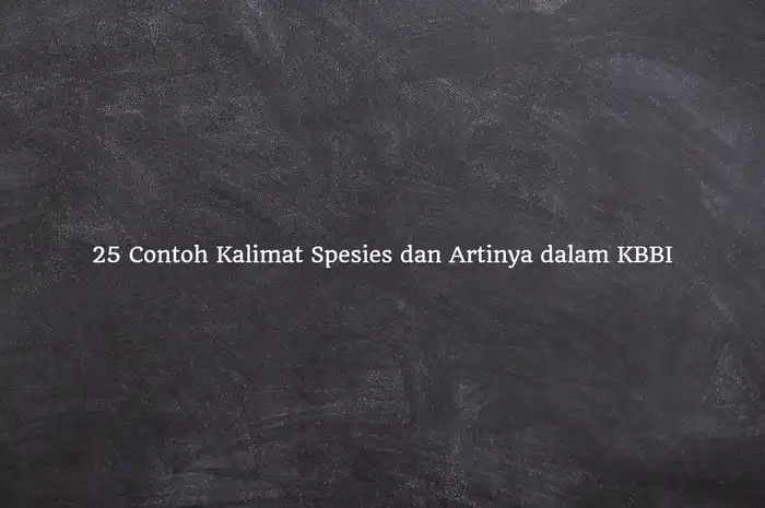 25 Contoh Kalimat Spesies dan Artinya dalam KBBI - Sonora.id